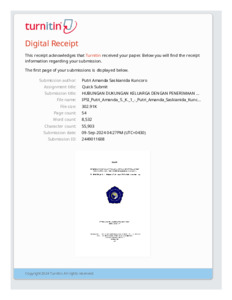 Hubungan Dukungan Keluarga Dengan Penerimaan Diri (Self Acceptance) Pada Korban Kekerasan ...